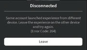 Error 264 | Roblox Errors Wiki | Fandom