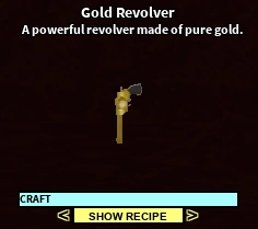Gold Revolver | Roblox: Exotic Craftwars Wiki | Fandom