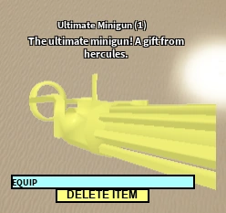 Ultimate minigun | Roblox: Exotic Craftwars Wiki | Fandom