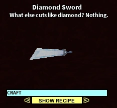 Diamond Sword | Roblox: Exotic Craftwars Wiki | Fandom