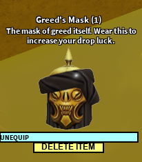 Greed's Mask | Roblox: Exotic Craftwars Wiki | Fandom