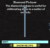 Diamond Pickaxe | Roblox: Exotic Craftwars Wiki | Fandom