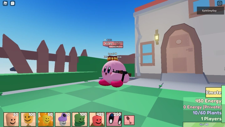 Kirby With AK-47 | Roblox Garden Warfares Wiki | Fandom