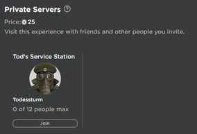 Private Servers | Zach's Service Station Wiki | Fandom