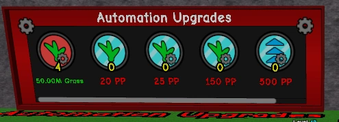 Automation Upgrades | Roblox Grass Cutting Incremental Wiki | Fandom