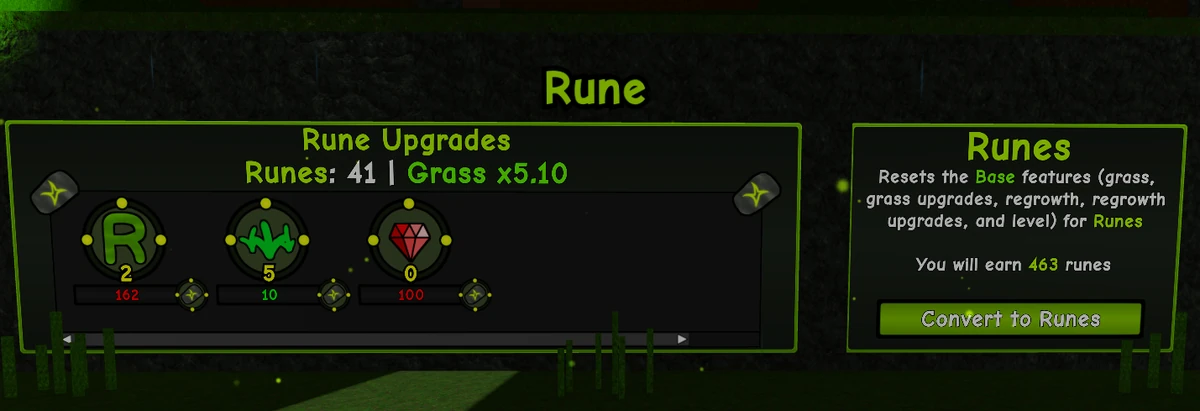 Runes | Roblox Grass Cutting Incremental Wiki | Fandom