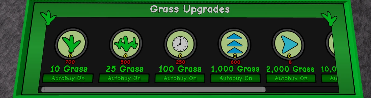 Grass Upgrades | Roblox Grass Cutting Incremental Wiki | Fandom