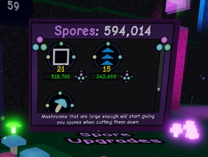 Spore Upgrades | Roblox Grass Cutting Incremental Wiki | Fandom