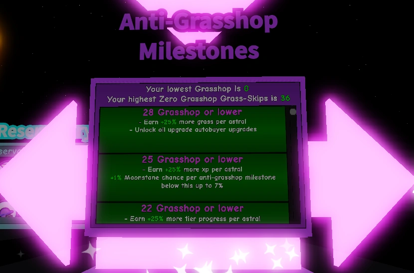 Anti-Grasshop Milestones | Roblox Grass Cutting Incremental Wiki | Fandom