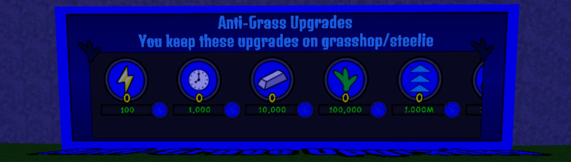 Anti-Grass Upgrades | Roblox Grass Cutting Incremental Wiki | Fandom