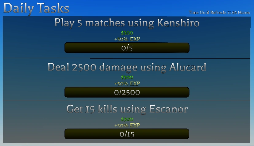 Daily Tasks | Roblox: Heavens Arena Wiki | Fandom