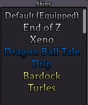 Skins and Cosmetics | Roblox: Heavens Arena Wiki | Fandom