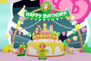 Monkichi Birthday Party | My Hello Kitty Cafe Wiki | Fandom