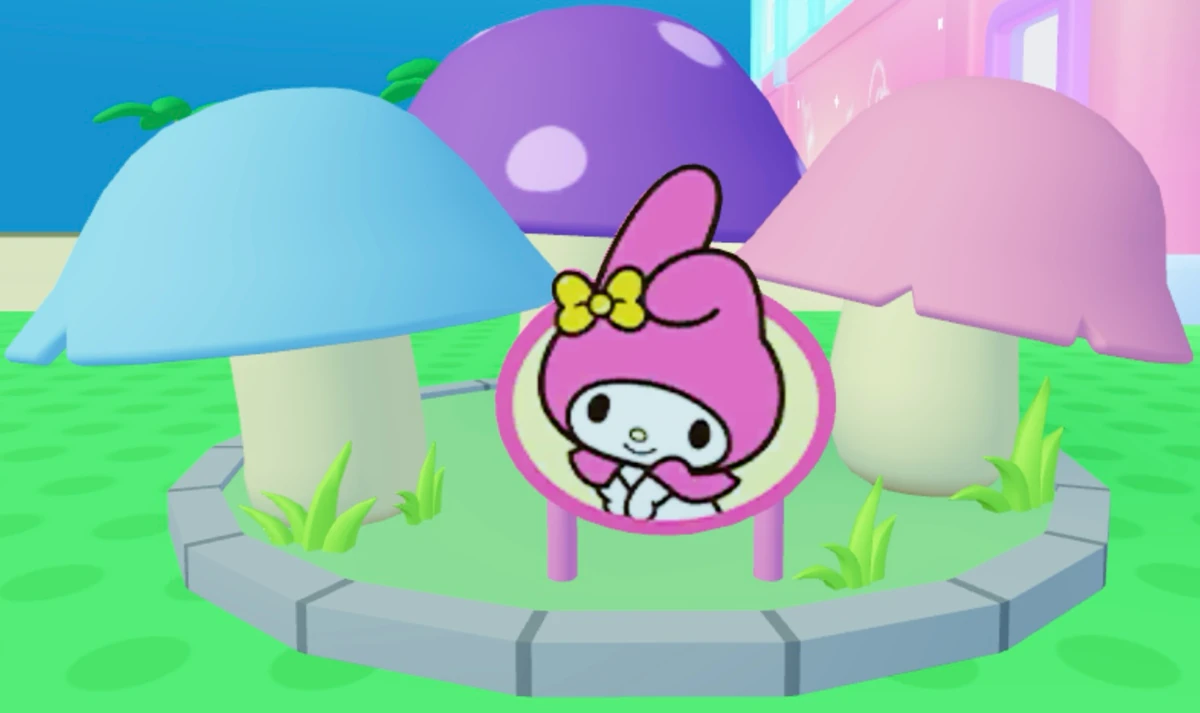 My Melody Mushroom Trampoline | My Hello Kitty Cafe Wiki | Fandom