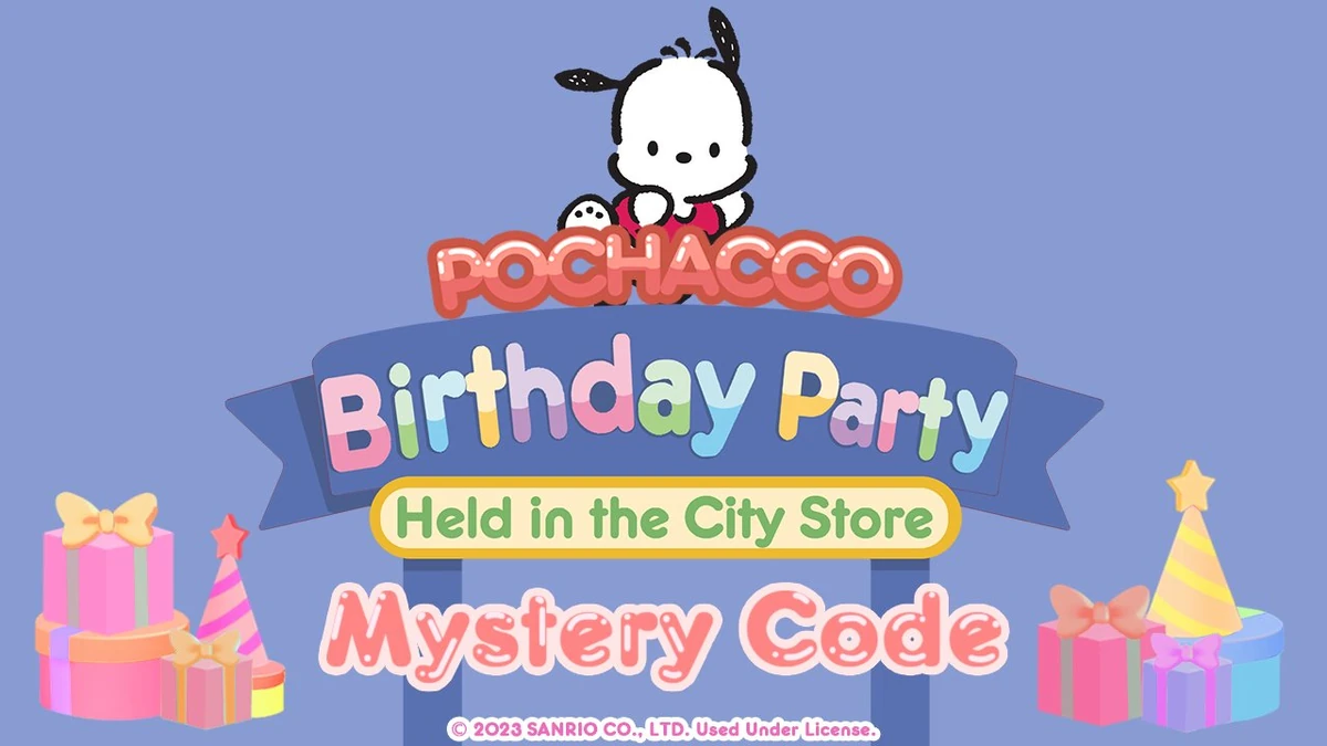 Pochacco Birthday Party | My Hello Kitty Cafe Wiki | Fandom