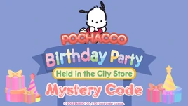 Pochacco Birthday Party | My Hello Kitty Cafe Wiki | Fandom