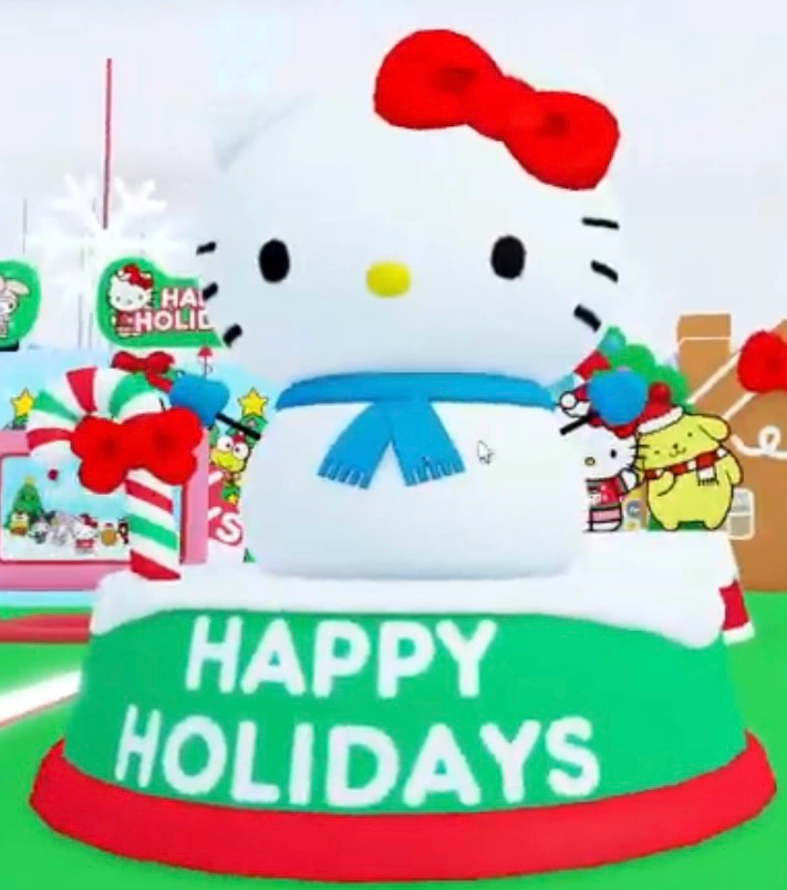 Hello Kitty Snowman Statue | My Hello Kitty Cafe Wiki | Fandom