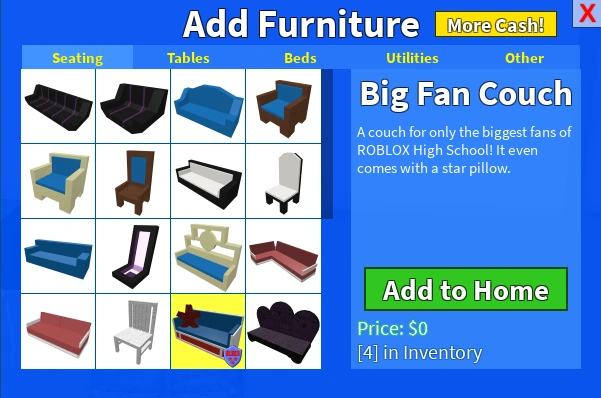 Furniture | Roblox High School Wiki | Fandom
