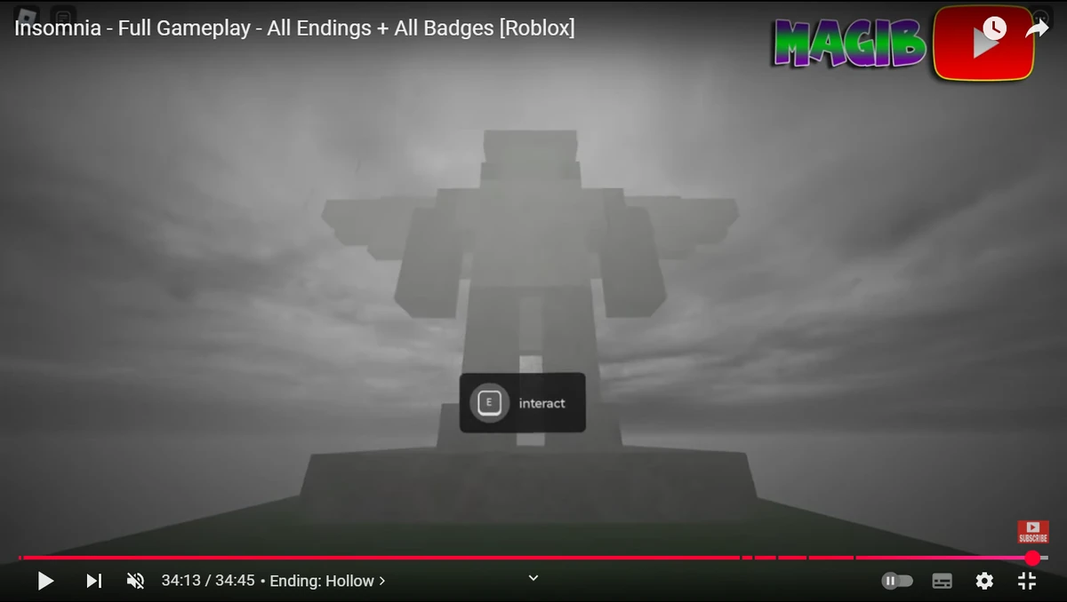 Hollow Ending | Roblox Insomnia Wiki | Fandom