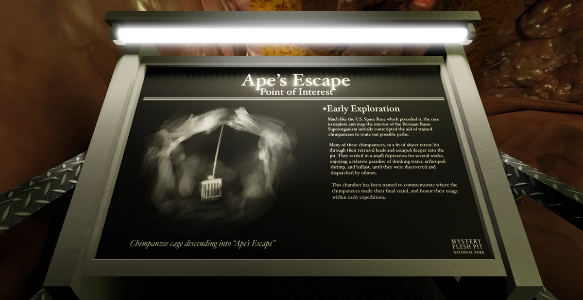 Ape's Escape | ROBLOX Mystery Flesh Pit Wiki | Fandom