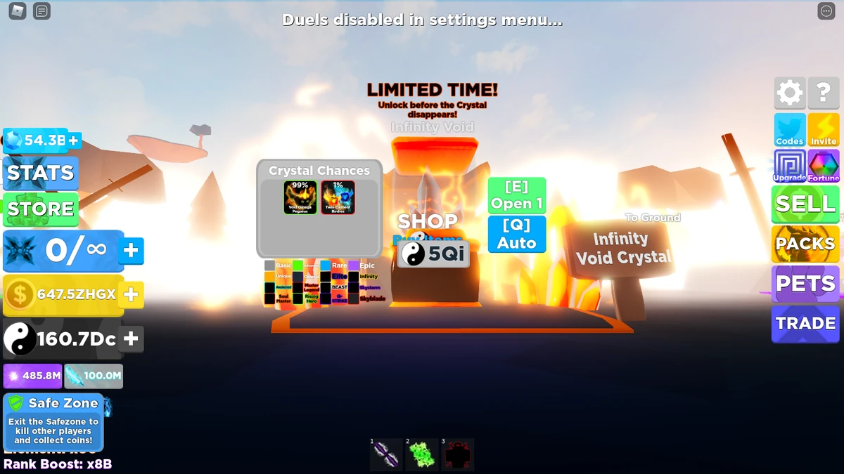 Infinity Void Crystal | Roblox Ninja Legends Wiki | Fandom
