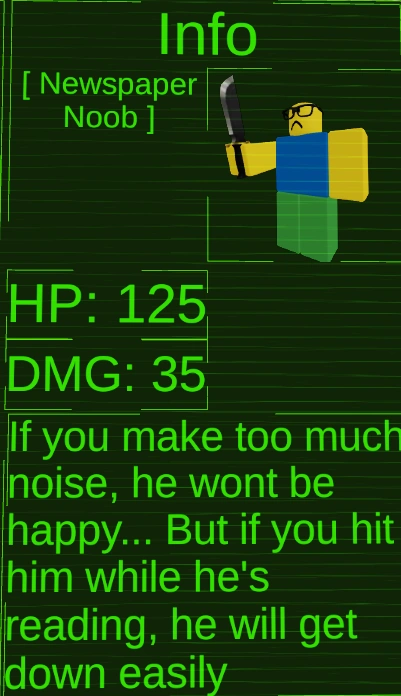 Newspaper Noob | Roblox Noob Exterminators Wiki | Fandom