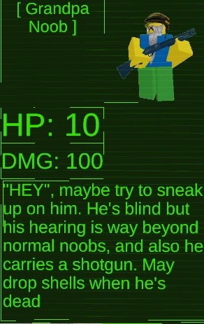 Grandpa Noob | Roblox Noob Exterminators Wiki | Fandom