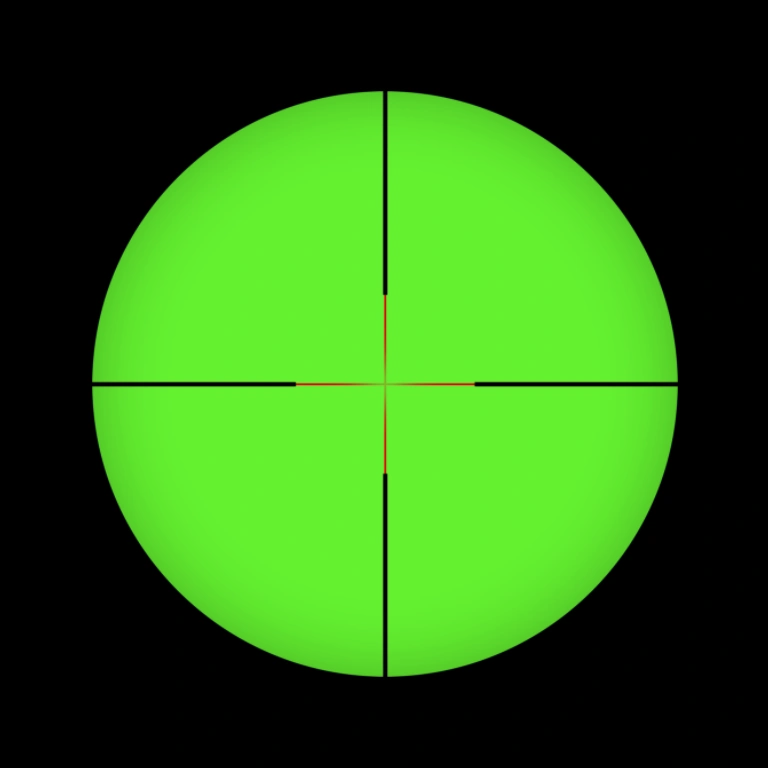 Sniper Scope View Green Screen