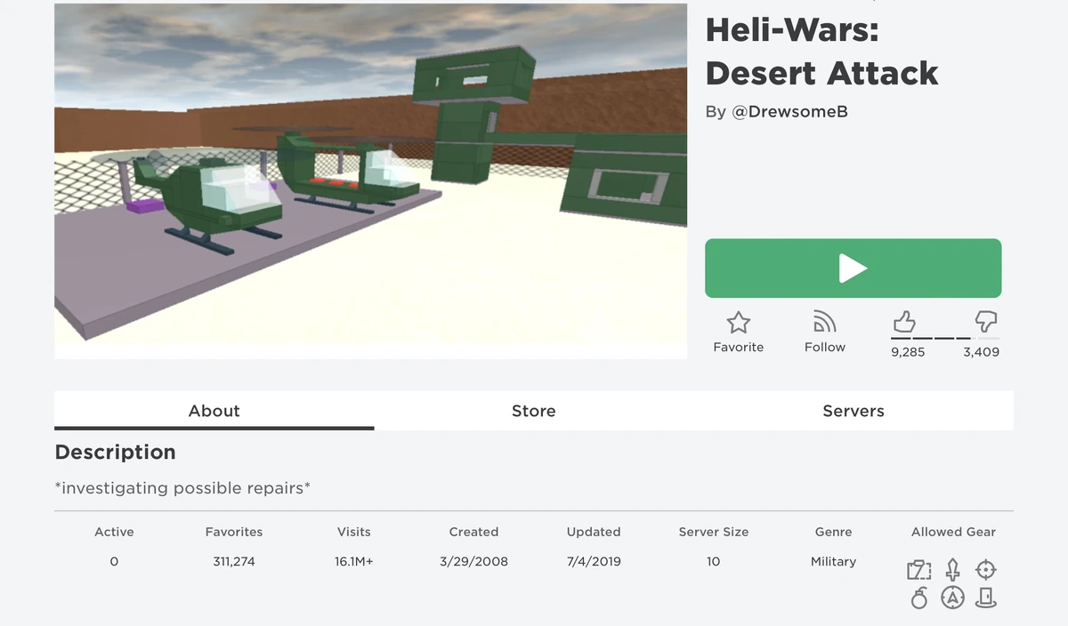 Heli-Wars: Dessert Attack | Roblox Preservationist Wiki | Fandom