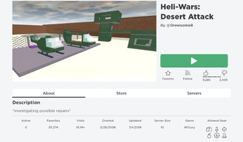 Heli-Wars: Dessert Attack | Roblox Preservationist Wiki | Fandom