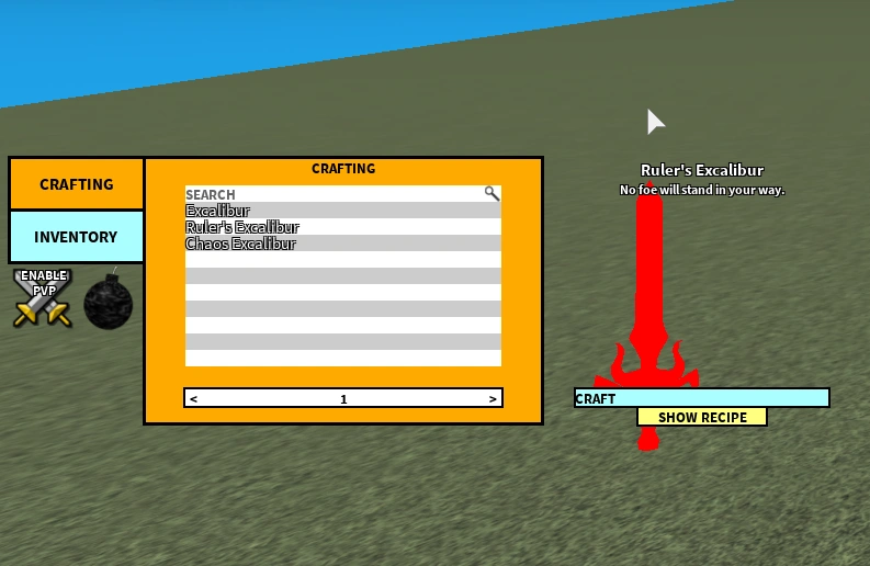 Ruler's Excalibur | Roblox Retro Craftwars Wiki | Fandom