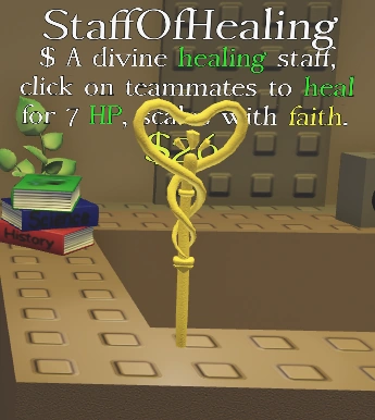 Staff of Healing | Roblox Rogue Blade Wiki | Fandom