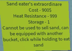 Sand Eater's Extraordinaire | Roblox Sandulator Wiki | Fandom