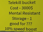 Telekill Bucket | Roblox Sandulator Wiki | Fandom