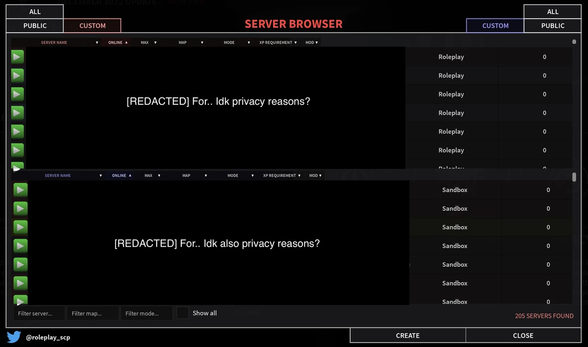 Server Browser | SCP: Roleplay Wiki | Fandom