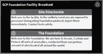 Facility Broadcast | SCP: Roleplay Wiki | Fandom