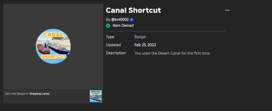 Badges | Shipping Lanes Wiki | Fandom