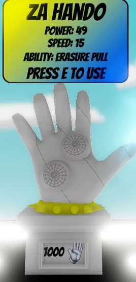 Za Hando | Slap Battles Wiki | Fandom
