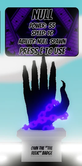 Null | Slap Battles Wiki | Fandom