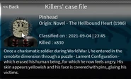 Pinhead | ROBLOX Survive and Kill the Killers in Area 51 Wiki | Fandom