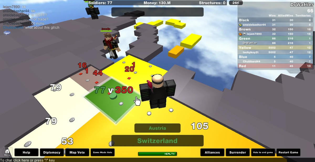 Glitches | Roblox Territory Conquest Wiki | Fandom