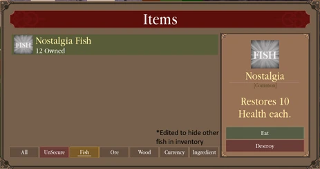 Nostagia Fish | Roblox - The Labyrinth Wiki | Fandom