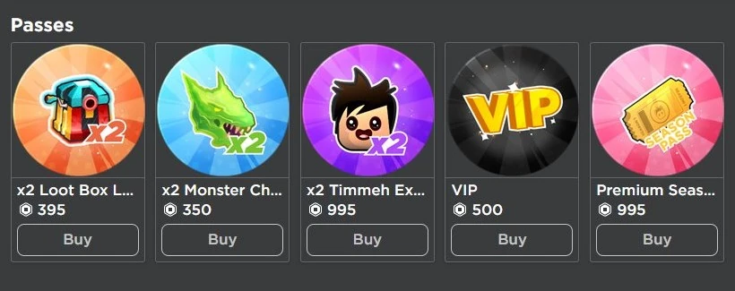 Gamepasses | Roblox TIMMEH! Wiki | Fandom