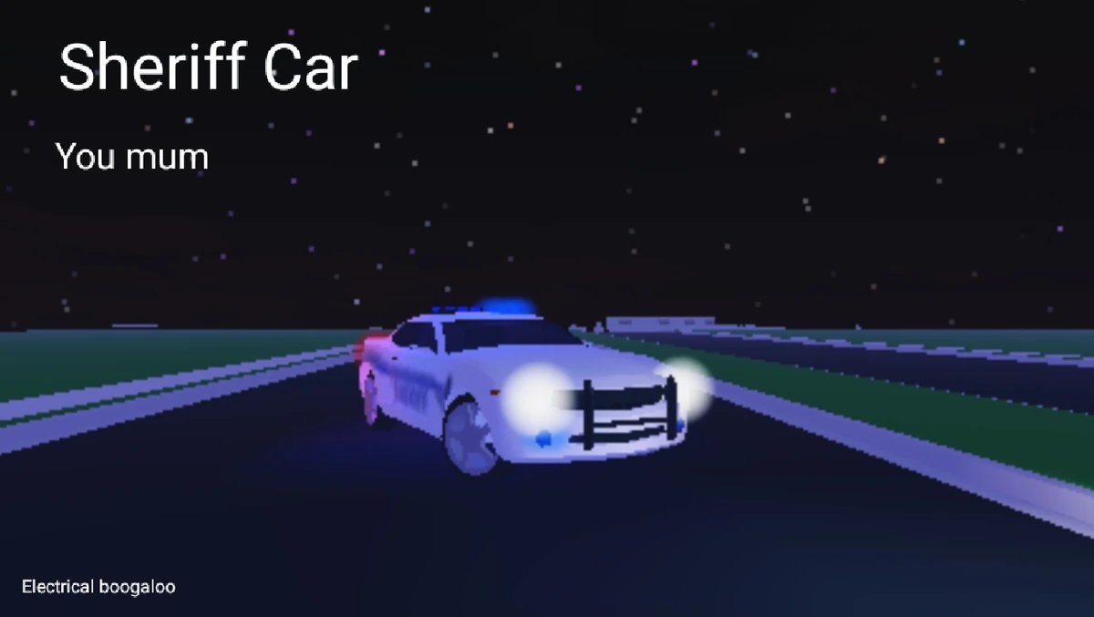 Sheriff Car | Roblox T.N.O.R Wiki | Fandom