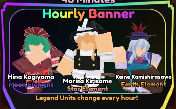 Hourly Banner | Roblox Touhou Tower Assault Wiki | Fandom