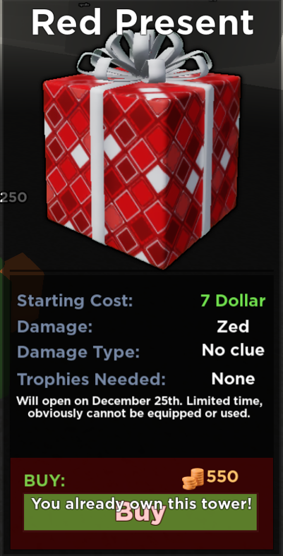 Presents Tower Battles Defensive Holds Wiki Fandom
