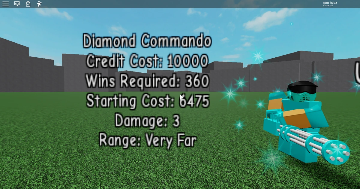 Diamond Commando (My Version) | Roblox Tower Battles (Fan Ideas) Wiki ...