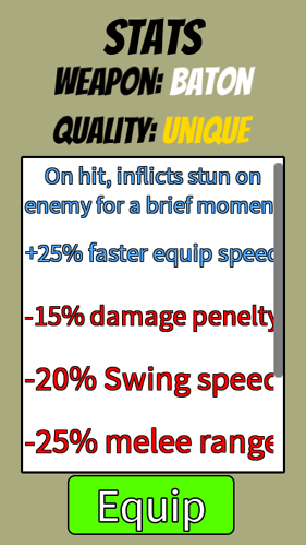 Baton | Roblox Twisted Fights 2 Wiki | Fandom