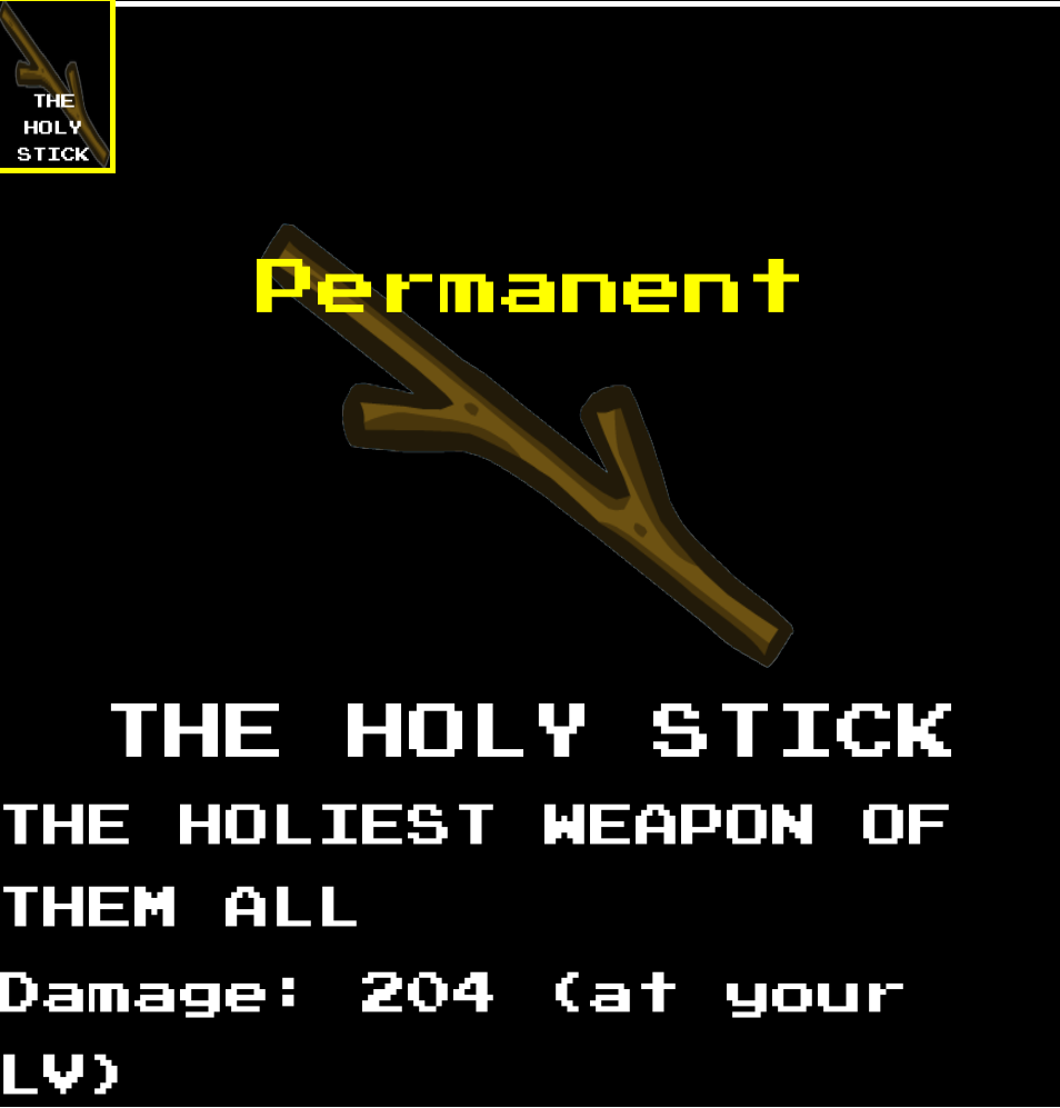 THE HOLY STICK | Roblox Undertale Monster Mania Wiki | Fandom