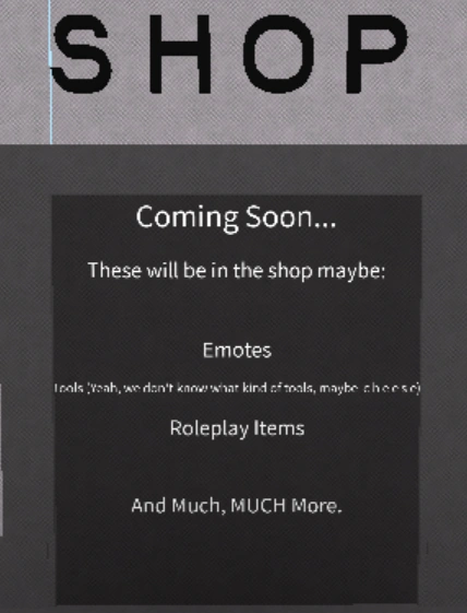 Shop | Roblox Unofficial Bear RP Wiki | Fandom